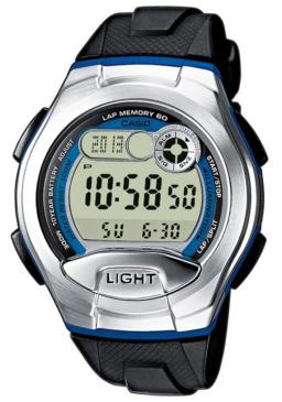 Men's watch Casio Lap memory 60 W-752-2BVES | Resin strap mens watches ...