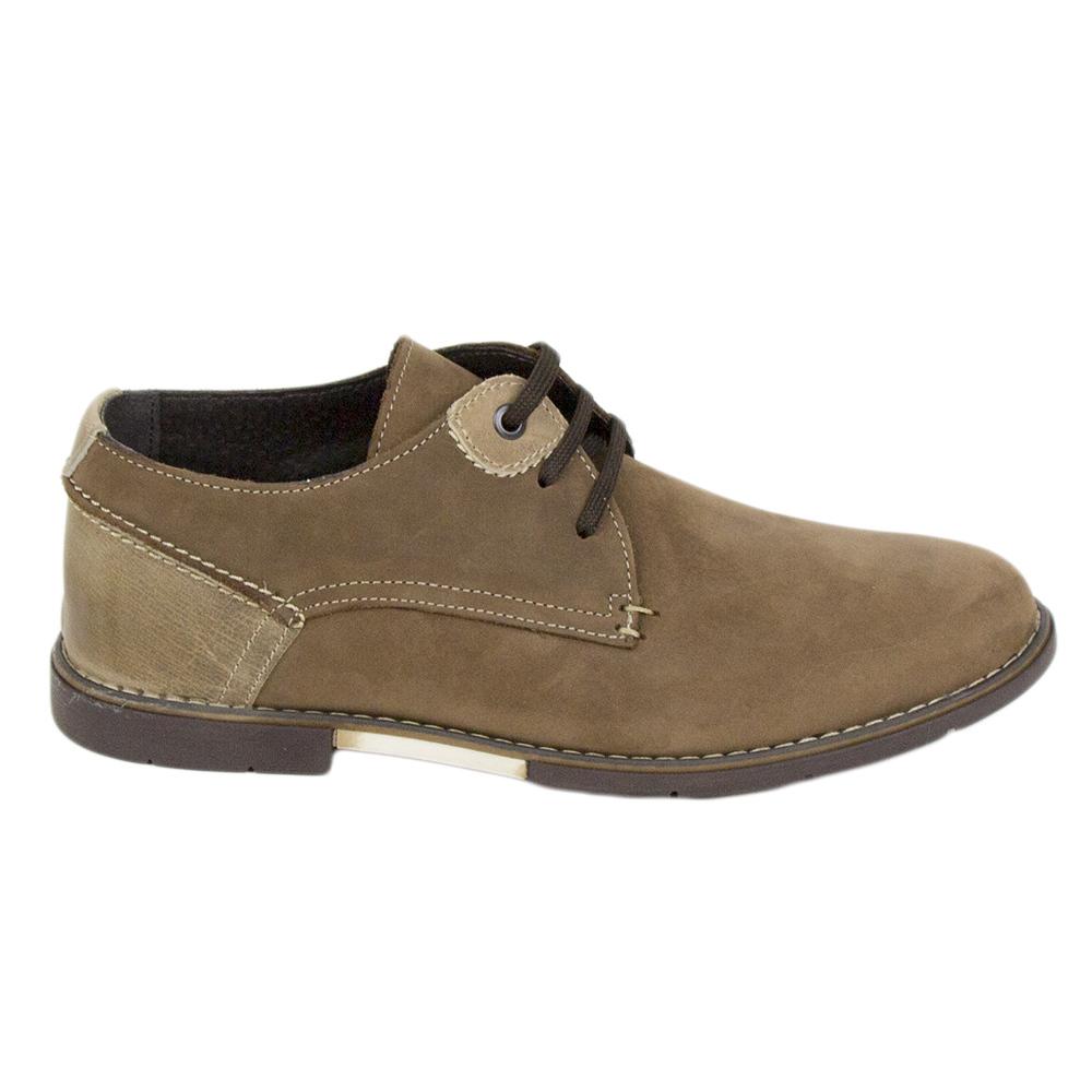 Men's brown suede leather shoes 33554 | Men's casual shoes | bg-look.com