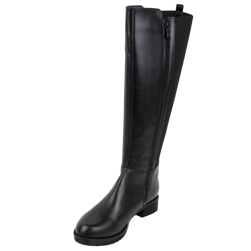 Cisme de dama din piele naturala negra cu captuseala calda 32806 ...